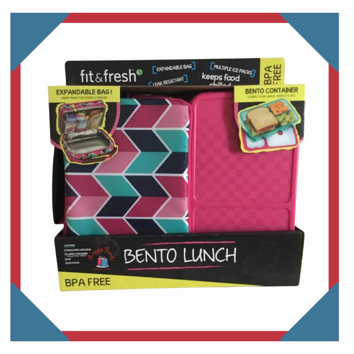 Happy Finds - Fit & Fresh Bento Lunch Set, Assorted Patterns | Lazada PH
