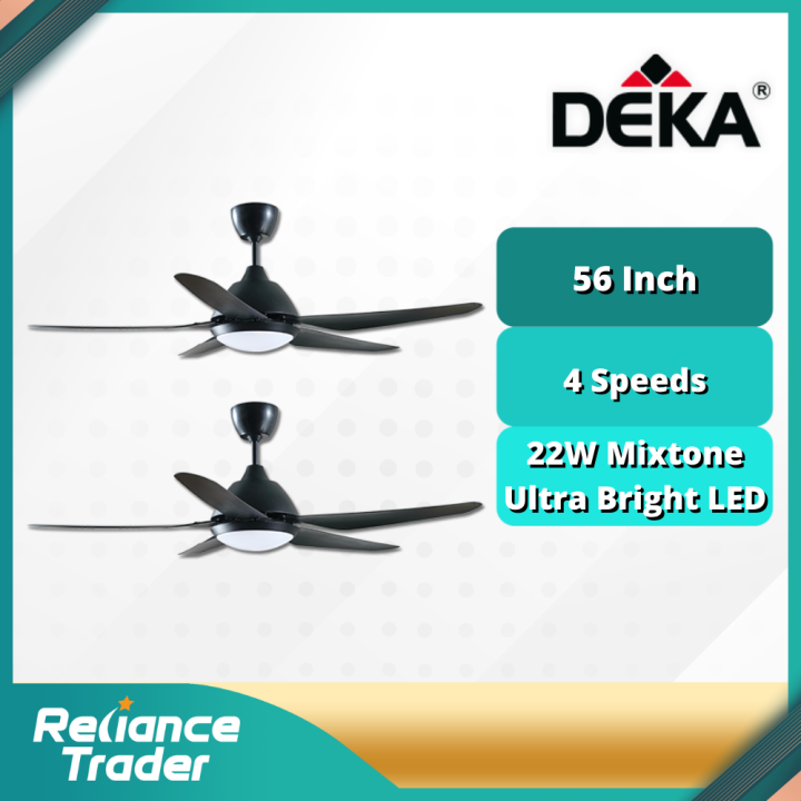DEKA CEILING FAN WITH LED LIGHT / REMOTE CONTROL V1 | Lazada