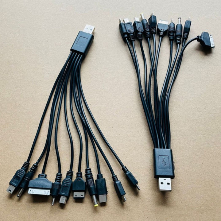 YOUCUN Multi Pin Cable Charger USB Adapter Cable Data Wire Cord 10 in 1 ...