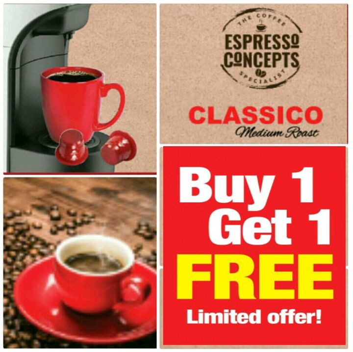 Capsule Classico Coffee*Medium Roast*Nespresso Compatible.*BUY1 FREE1 ...