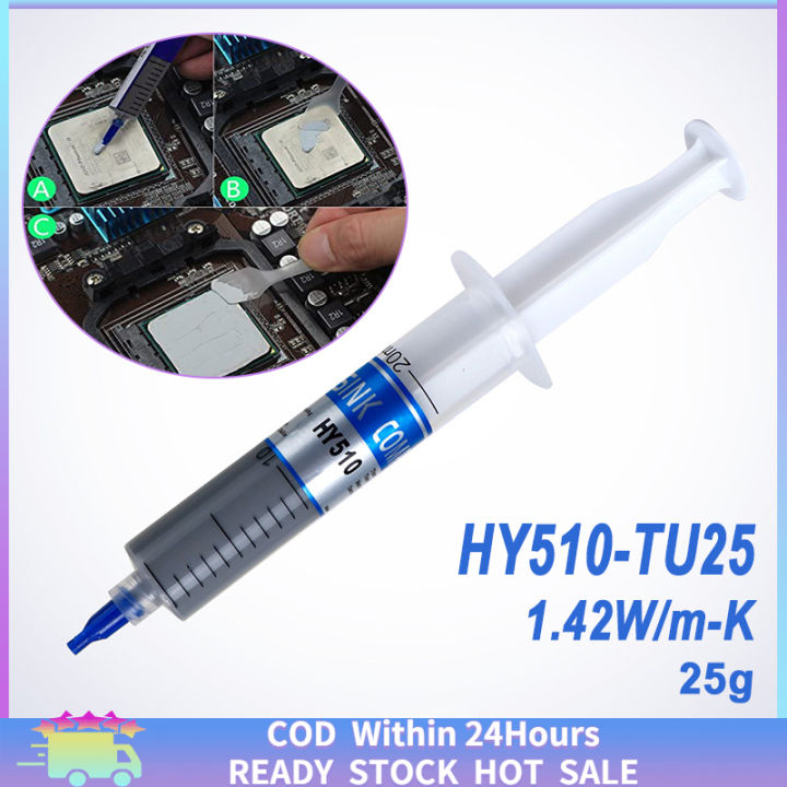 25g Silicone Thermal Paste Heat Transfer Grease Heat Sink Syringe ...