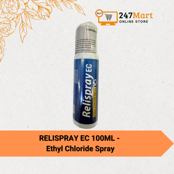 RELISPRAY EC 100ML - Ethyl Chloride Spray (EXP:10/2026) | Lazada