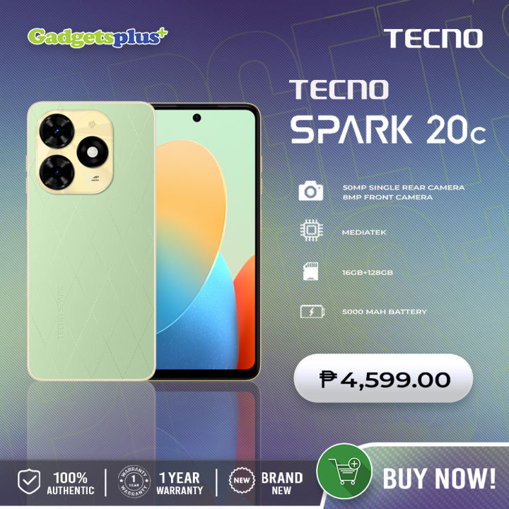 Tecno Spark 20C 8Gb+128Gb | Lazada PH