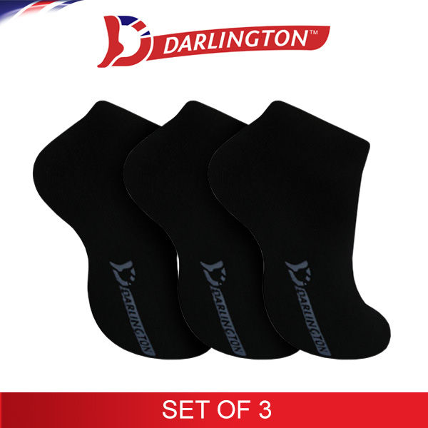 Darlington Men Sports Thick Half Terry Cotton Foot Socks 971067 Black ...