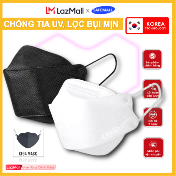[Quà tặng 10 chiếc] Thùng 300/200 Chiếc Khẩu Trang KF94 Kiểu Hàn Quốc 4 Lớp Kháng Khuẩn Kháng ...
