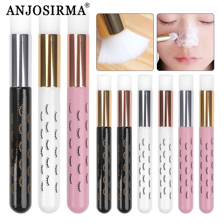 ANJOSIRMA Peralatan Rias ลายขนตาแฟชั่นแปรงดูแลผิวใบหน้าจมูกแปรงทำความสะอาดตัวต่อขนตา | Lazada.co.th