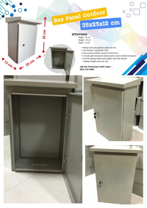 Box panel listrik Outdoor 25x35 35x25 25x35x12 35x25x12 cm | Lazada ...