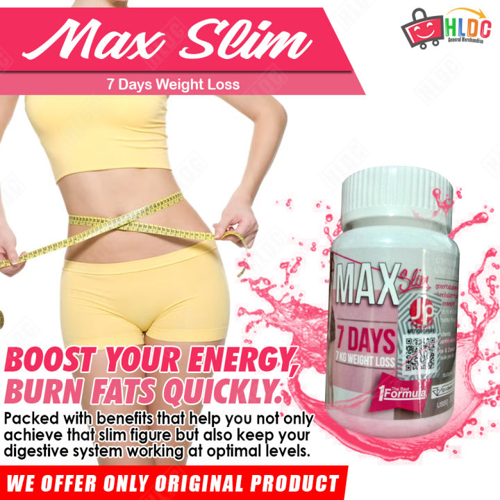 Max Slim 7 Days Diet Slimming Capsule, Thailand's BestSeller, 30 Capsules | Lazada PH