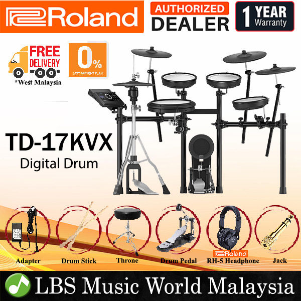 [Display] Roland TD-17KVX Digital V-Drum Electronic V Drum Package ...