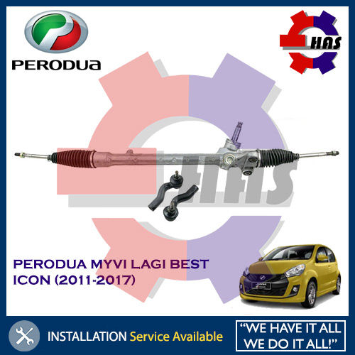 ORIGINAL PERODUA MYVI LAGI BEST / ICON (2011-2017) POWER STEERING RACK ...