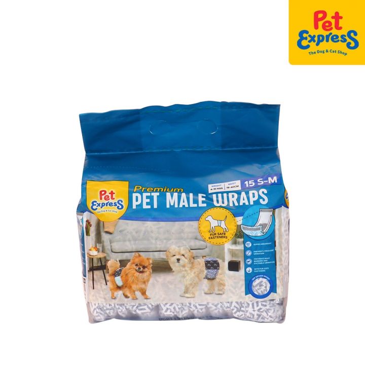 Pet Express Premium Male Wraps Blue 15s | Lazada PH