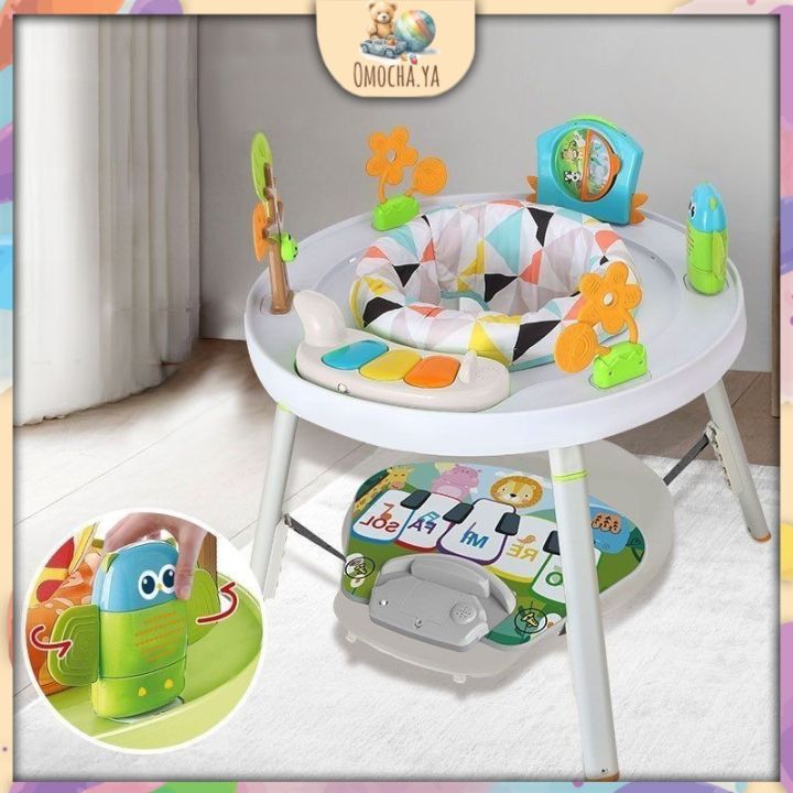 Music Pedal Mat Sit Stand PlayChair Activity Centre Table Rotating Play ...