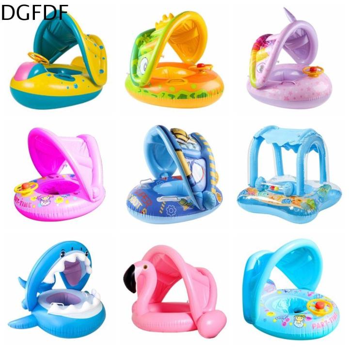 DGFDF ไดโนเสาร์ไดโนเสาร์ไดโนเสาร์ แหวนว่ายน้ำกันสาด ฟลามิงโก หุ่นยนต์ ...