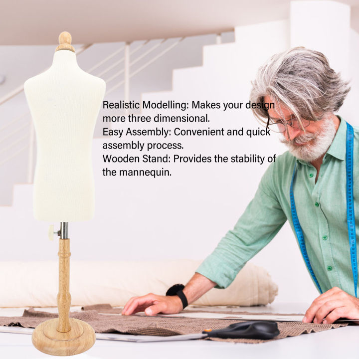 Torso Model Easy Assembly Male Body Dress Mannequin Versatile Fixable ...