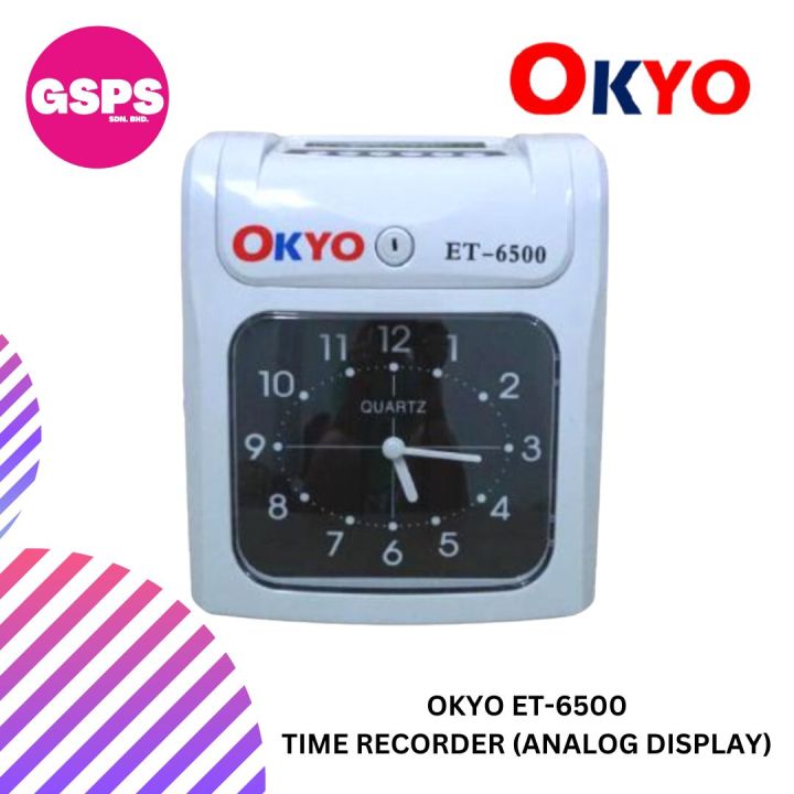 OKYO ET-6500 TIME RECORDER (ANALOG DISPLAY) | Lazada