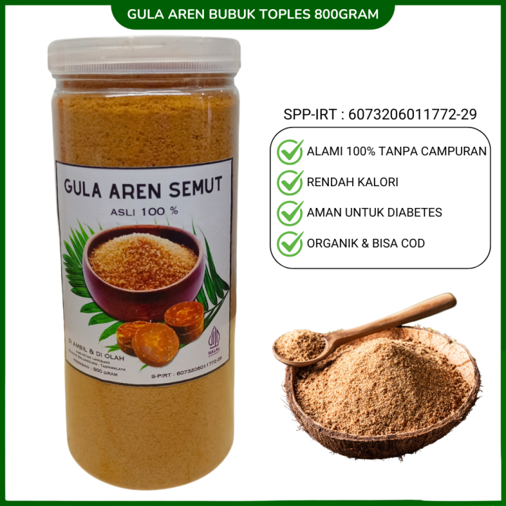 Gula Aren Bubuk Brown Sugar 800 Gram Gula pasir | Lazada Indonesia