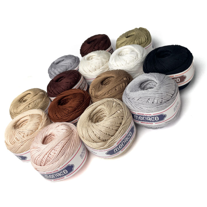 8ply Monaco Mercerized Crochet Cotton Thread Yarn 160m (100g) - 1 of 2 ...