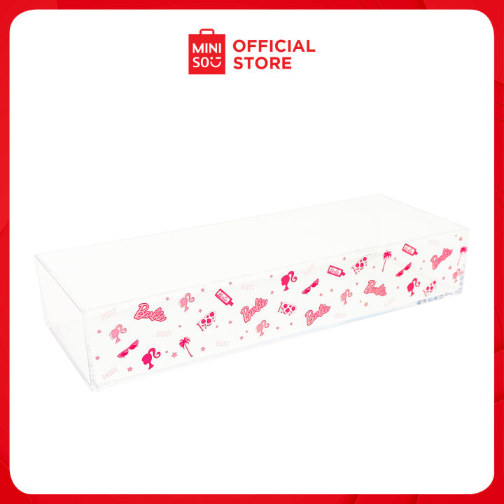 MINISO Barbie Collection Stackable Transparent Storage Box (L) | Lazada PH