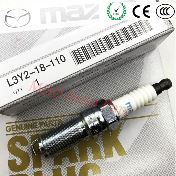 4pcs/lot L3Y2-18-110 ILTR5A-13G Iridium spark plugs FOR MAZDA M6 M5 M3 ...