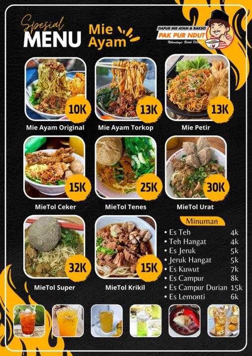 DAFTAR MENU JUALAN MAKANAN & MINUMAN BISA CUSTOM DESAIN SUDAH GRATIS ...