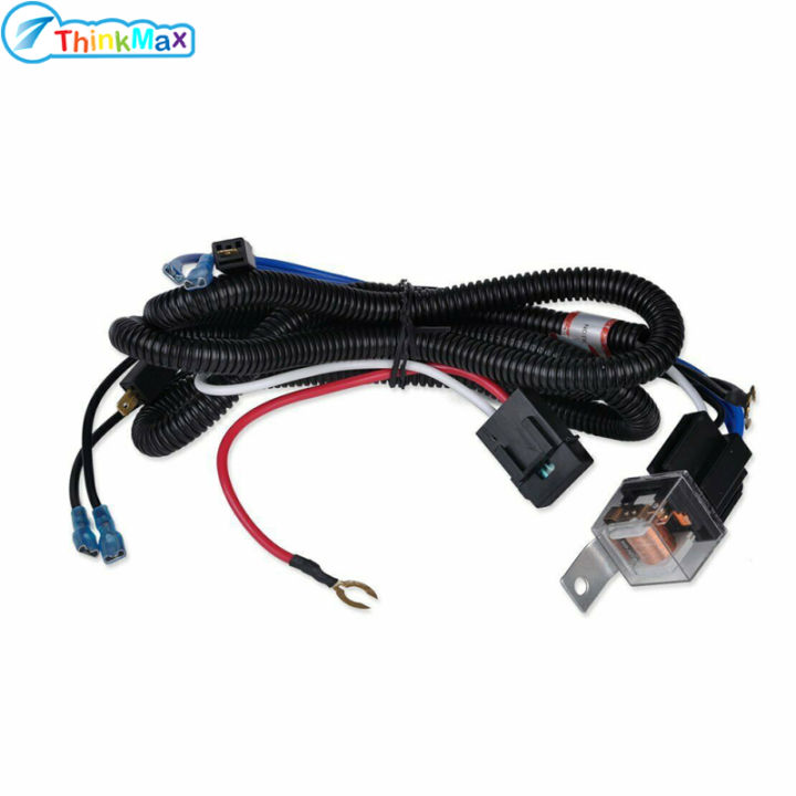 12V Horn Wiring Harness Relay Kit Grille Mount Copper Wire Relay Wiring ...