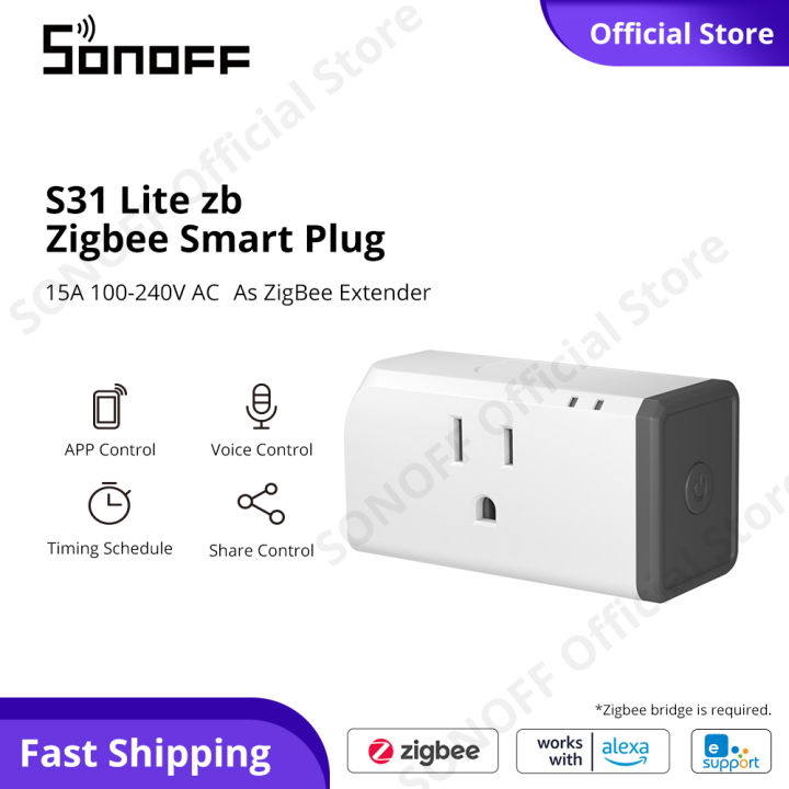 SONOFF 15A Zigbee Plug Zigbee Smart Socket Type US Wireless Plug ...