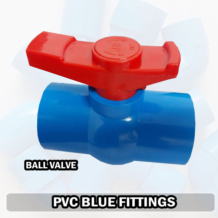PVC Blue Pipe Fittings PLAIN BALL VALVE 1 1/4 -1 1/2 - 2 | Lazada PH