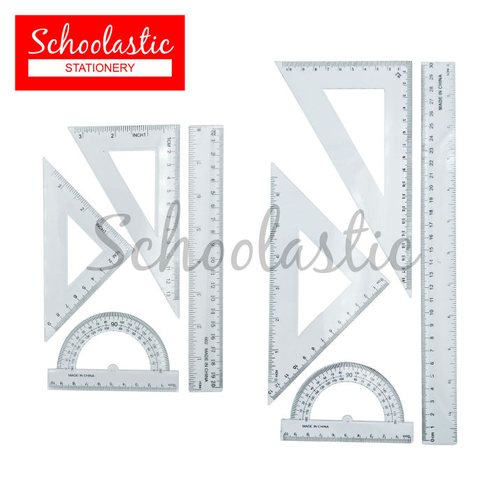 4 in 1 Ruler Combo Set 20cm/30cm | Lazada PH
