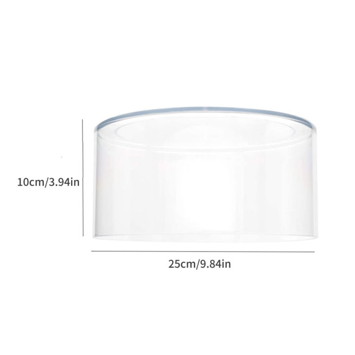 15 20 25cm Round Clear Acrylic Fillable Cake Display Board Cake Edge
