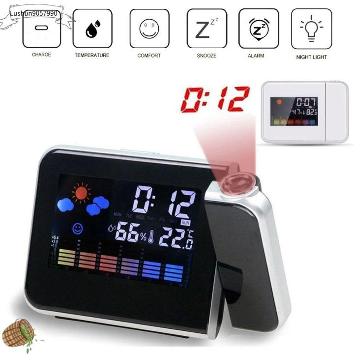 LUSHUN9057990 Projector Alarm Clock For Bedroom Alarm Clock For Bedroom ...