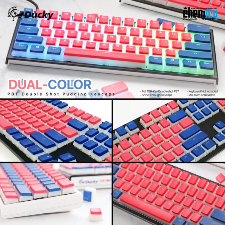 Ducky Dual Color PBT Double-shot Pudding Keycaps | Lazada Indonesia