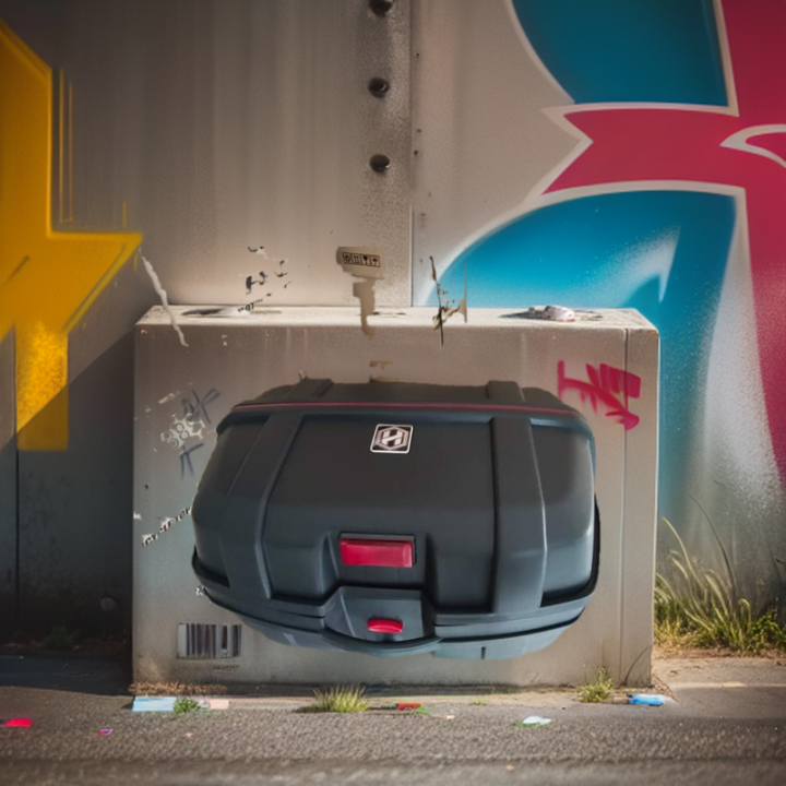 Motorcycle Top Box with Metal Based Plate | Lazada PH