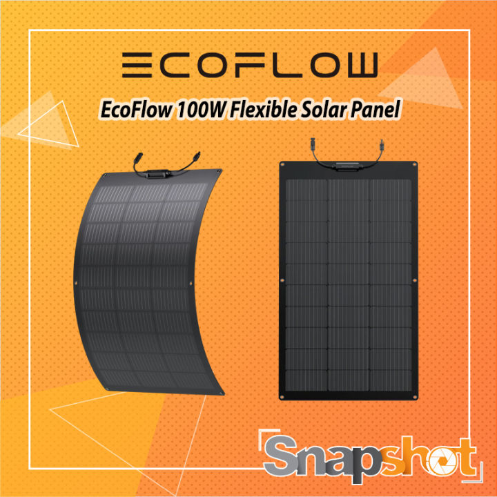 ECOFLOW 100W Flexible Solar Panels โซลาร์พกพา แผงโซลาร์เซลล์ โซลาร์อเนกประสงค์ | Lazada.co.th