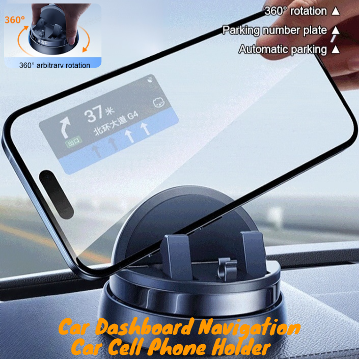 Car Dashboard Navigation Car Phone Holder 360 ° Rotating Adjustable ...