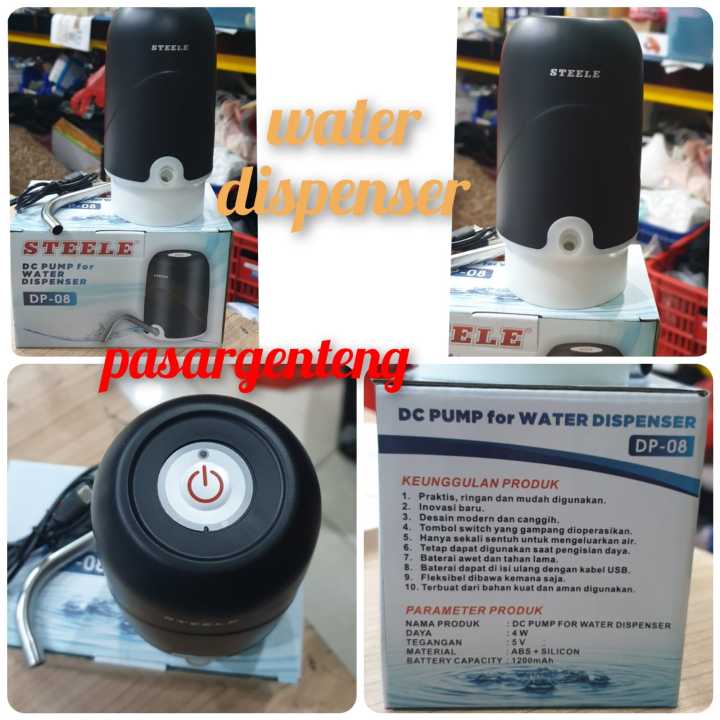 pompa air portable water dispenser dc pump galon rechargeable | Lazada ...