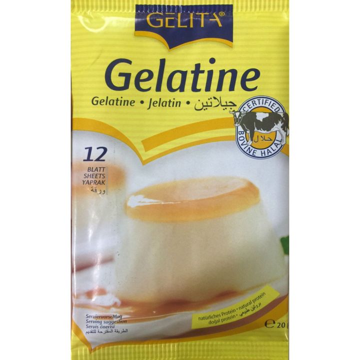 Gelita Gelatin sheets 12 pcs 20g repacked 10 gelatine sheets | Lazada PH