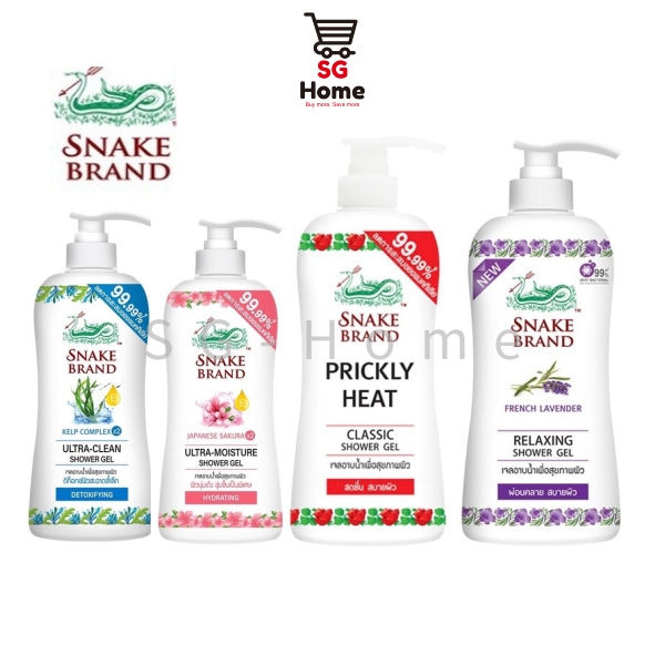 Snake Brand Shower Gel Prickly Heat Body Wash | Classic Relaxing ...