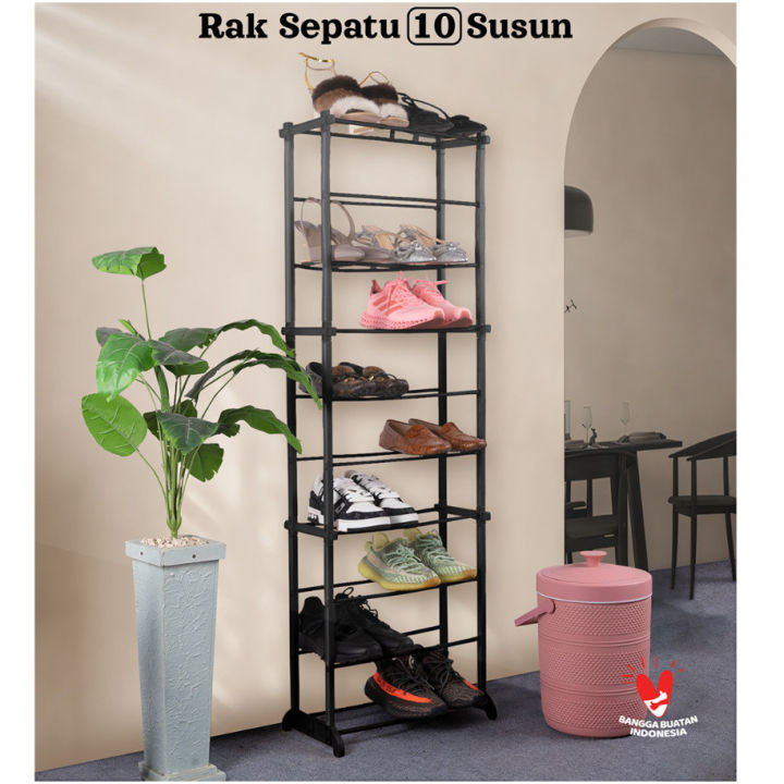 NEW MODEL AMAZING RACK / RAK HIJAB / Rak Sepatu dan RAK Jilbab TRI J 10 ...