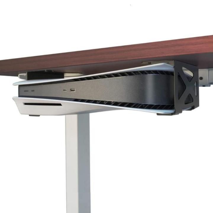 Small Metal Consoles Mount Under Desk Gaming Gear Organization ...