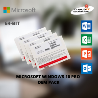 GENUINE Microsoft Windows 10 PRO 64-bit English (FQC-08929 OEM Pack ...