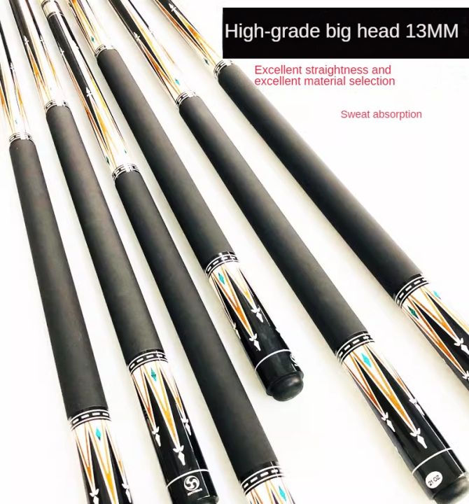 Big Head 13mm Billiards Cue Maple Wood American Nine Ball 1/2 Pool Cue ...