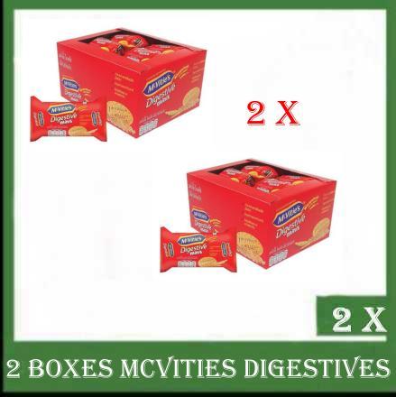 2 x Mcvities Digestive MINI 2 Boxes แมคไวตี้ส์ ไดเจสทีฟ มินิ บิสกิตผสมจมูกข้าวและรำข้าวสาลี ขนาด ...
