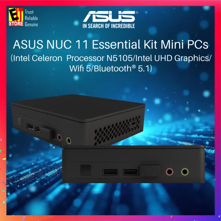 ASUS NUC 11 Essential Kit - BNUC11ATKC-01 (Intel Celeron Processor ...