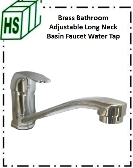 Brass Bathroom Adjustable Long Neck Basin Faucet Water Tap | Lazada