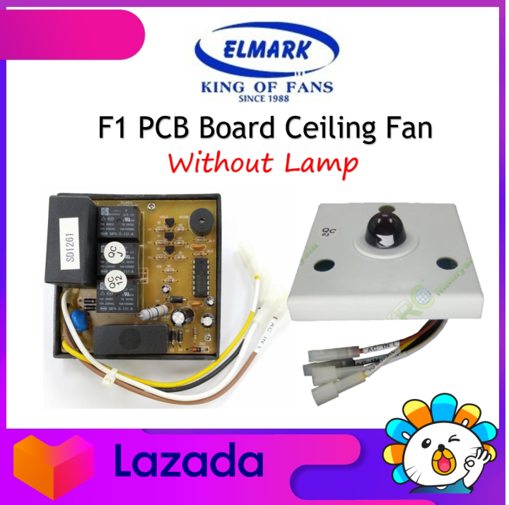 ELMARK F1 CEILING FAN PCB BOARD & REMOTE CONTROL / Original / Ceiling ...