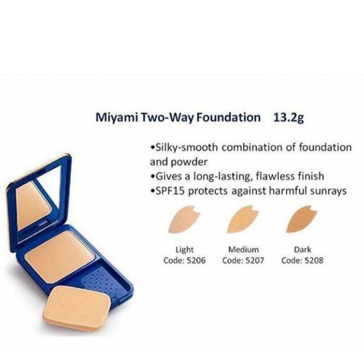 Miyami Two Way Foundation Powder | Lazada