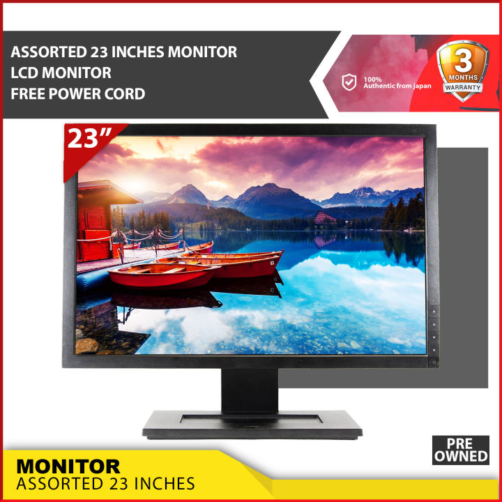 COMPUTER MONITOR 23 INCHES WIDE 1920X1080 RESOLUTION JAPAN BRAND / USED ...