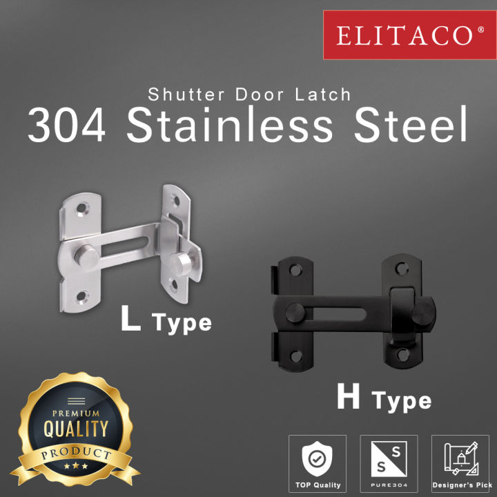 【ELITACO】304 Stainless Steel 90 Degree Right Angle Flip Latch Gate ...