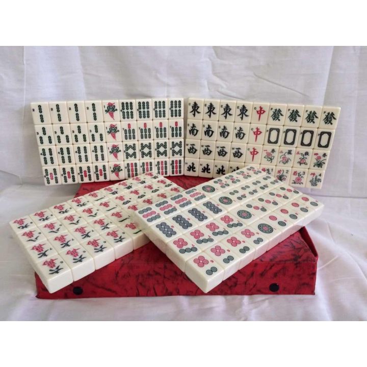 Complete Ivory Standard Size Mahjong Set with Number | Lazada PH
