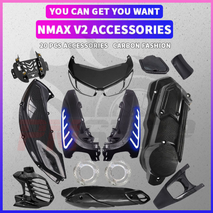 PMShop Nmax 2020 / Nmax 2021 Carbon Air Filter Cover Crank Case ...